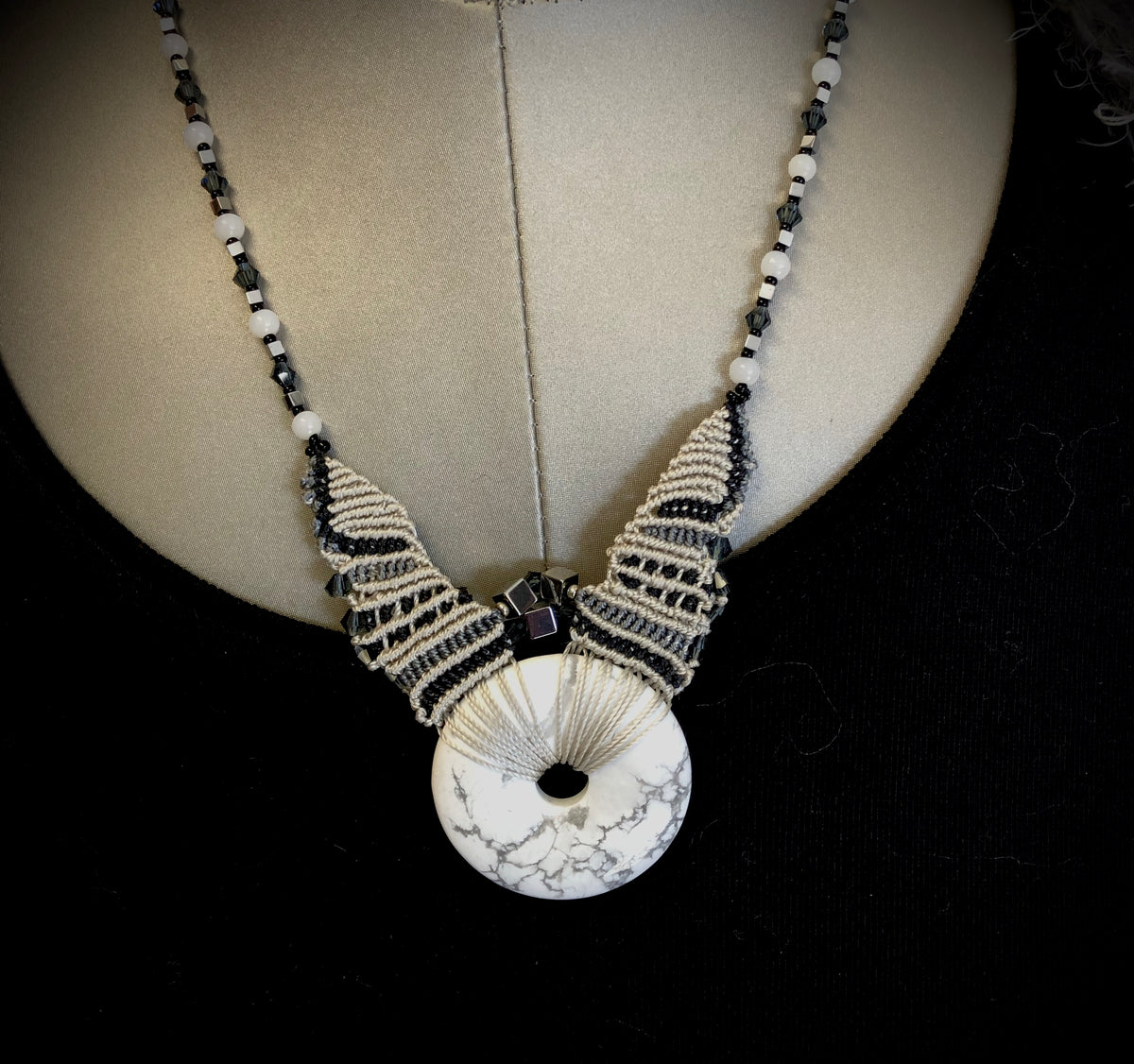 Micro macrame necklace – Sticks, Stones and Stitches Appalachian Crafts