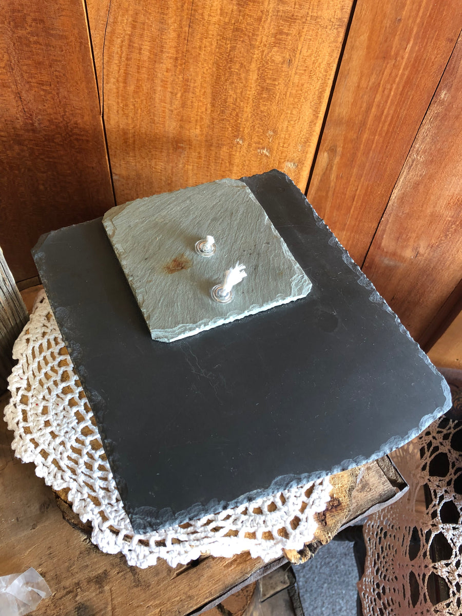 Slate Oil Lamps – Sticks, Stones and Stitches Appalachian Crafts